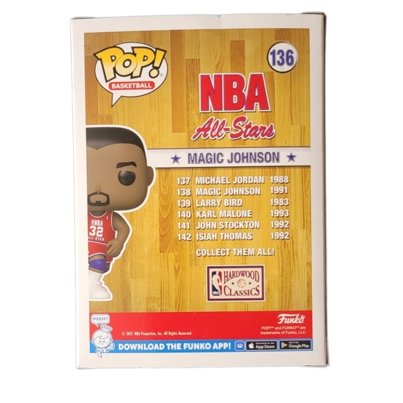 Funko | Toys | Funko Pop Nba Magic Johnson Red | Poshmark